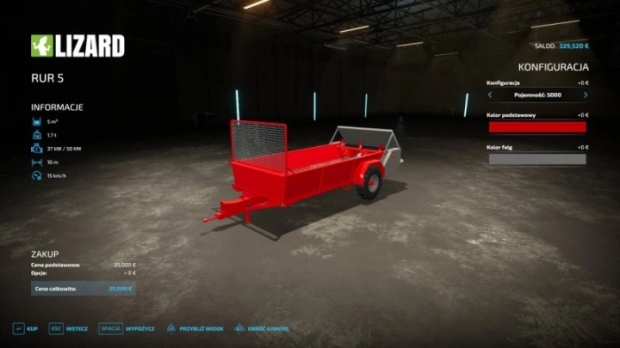 FS22 - Rur-5 Spreader V1.0 | Farming Simulator 22 | Mods.club