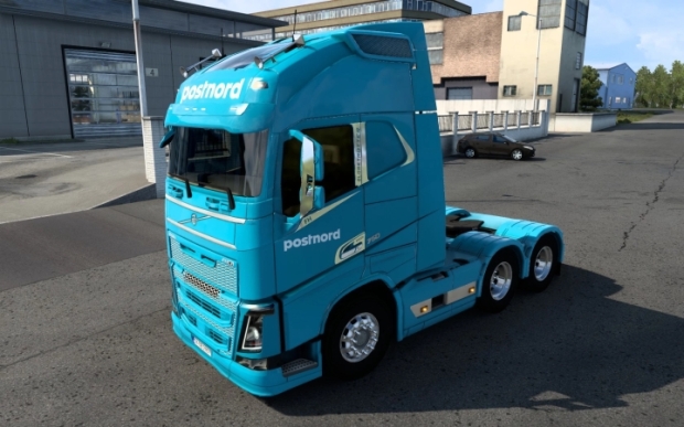 Ets2 Volvo Fh 2012 Postnord Skin V1 0 Euro Truck Simulator 2 Mods