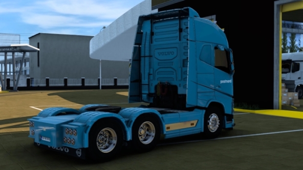 Ets2 Volvo Fh 2012 Postnord Skin V1 0 Euro Truck Simulator 2 Mods