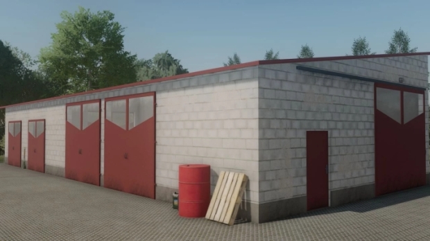 FS22 - Concrete Block Garage V1.0 | Farming Simulator 22 | Mods.club