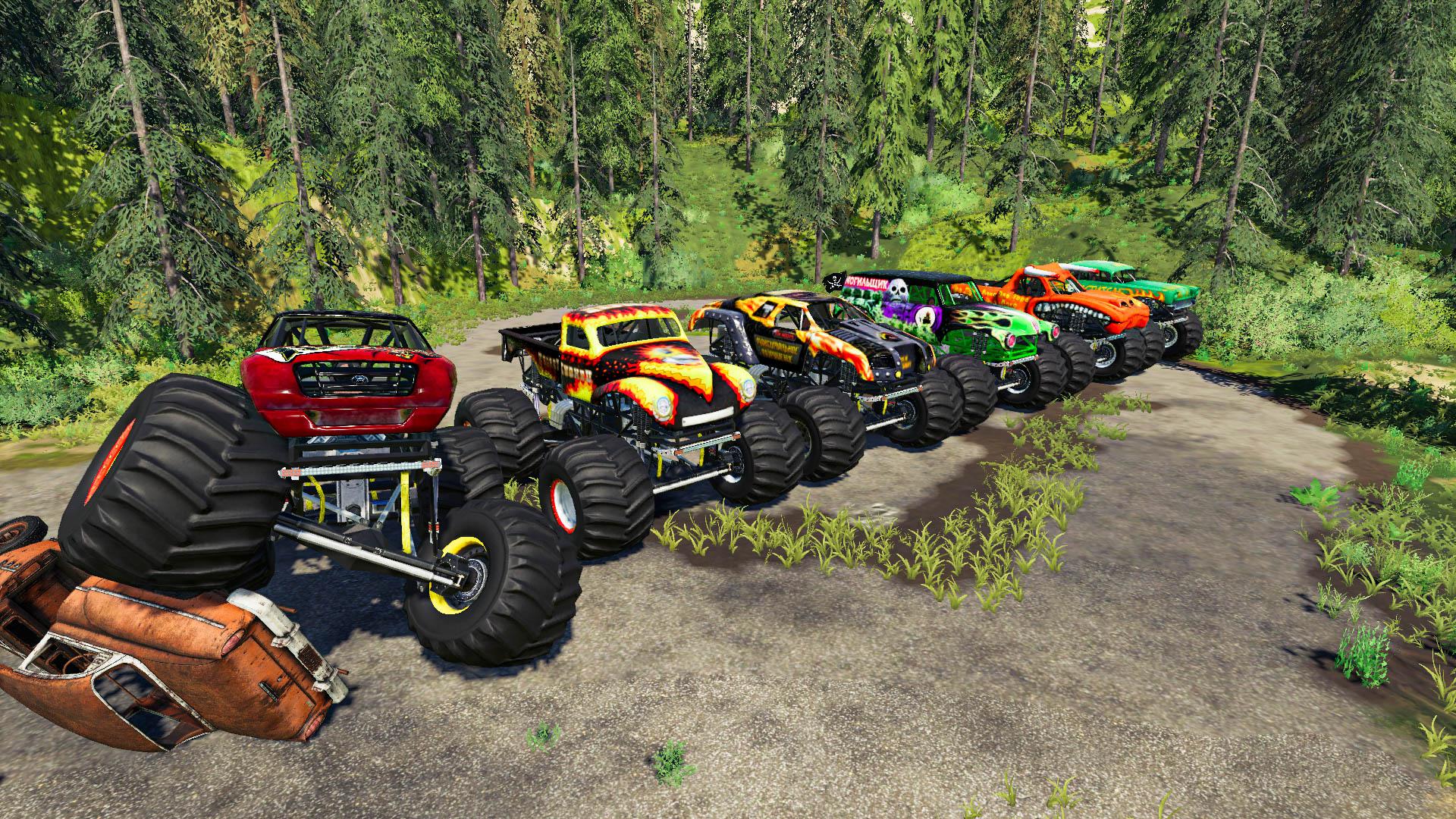 FS19 - Monster Truck Pack V1.0 | Farming Simulator 19 | Mods.club