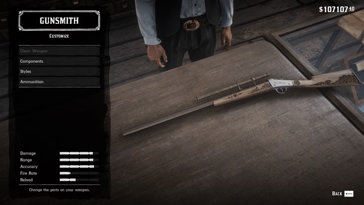 RDR2 - Rare Rolling Block Engravings on The Stock Rolling Block Rifle ...