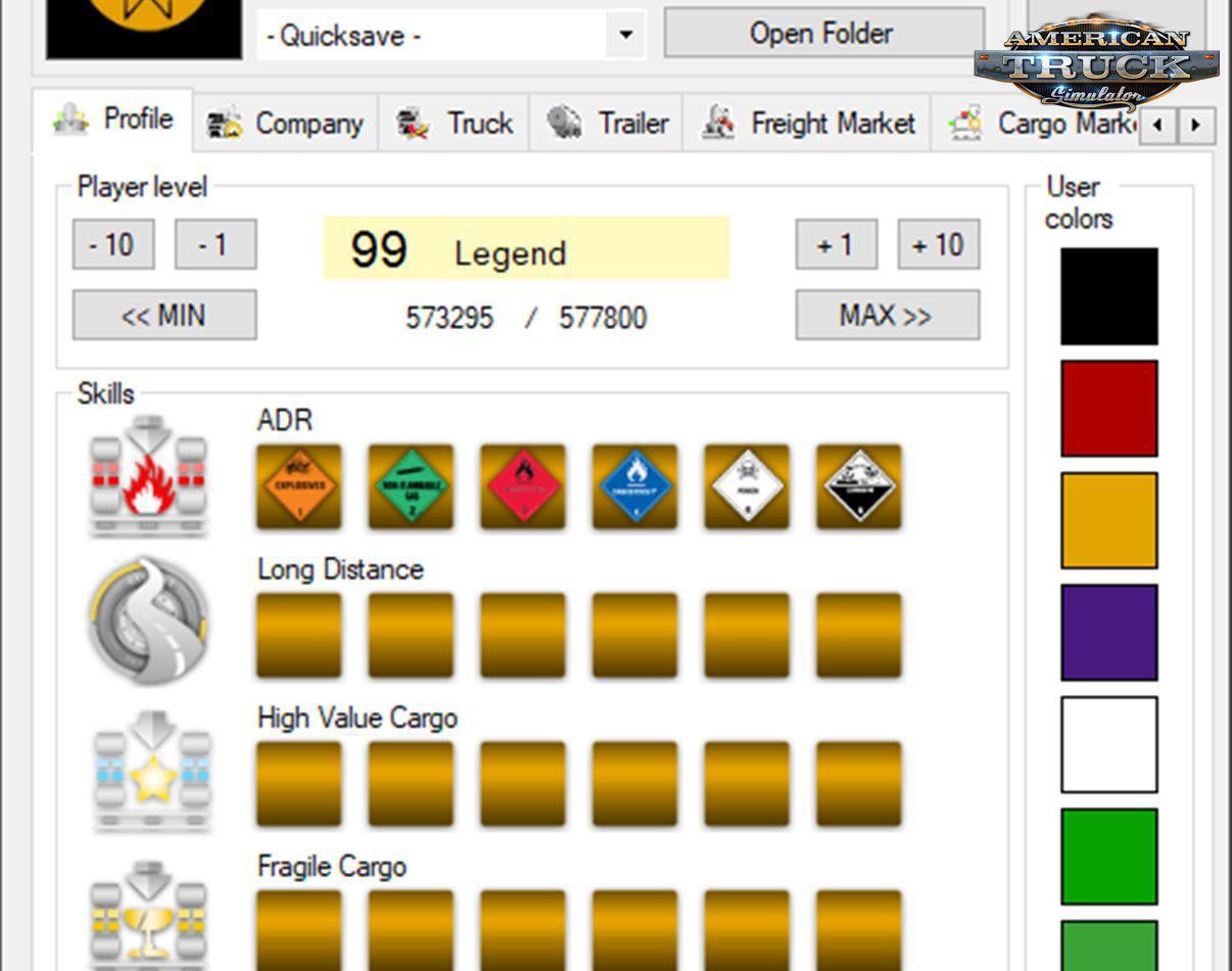 ATS TS Save Editor Tool V0 2 3 2 1 37 x American Truck Simulator 