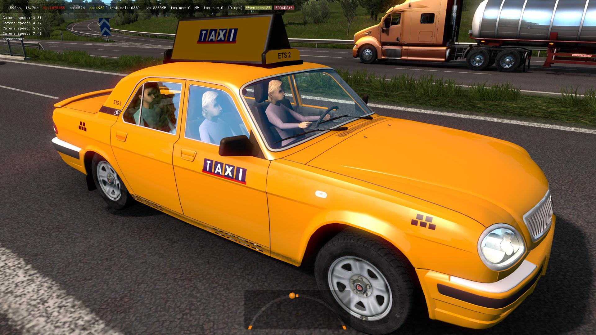 ETS2 Gaz 3110 Volga Taxi With Checkers In Traffic Mod 1 39 x Euro ETS2 Gaz 3110 Volga Taxi With Checkers In Traffic Mod 1 39 x Euro