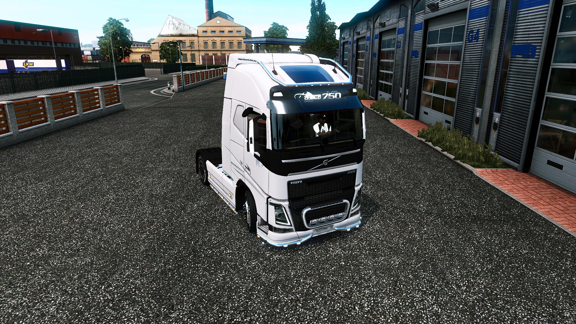 Ets2 Volvo Fh 2012 White Interior 1 36 X Euro Truck Simulator 2