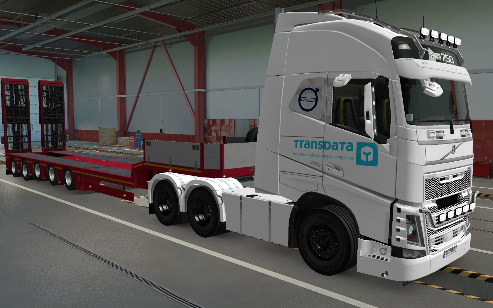 Ets2 Volvo Fh16 2012 Transdata Skin 1 37 X Euro Truck Simulator 2