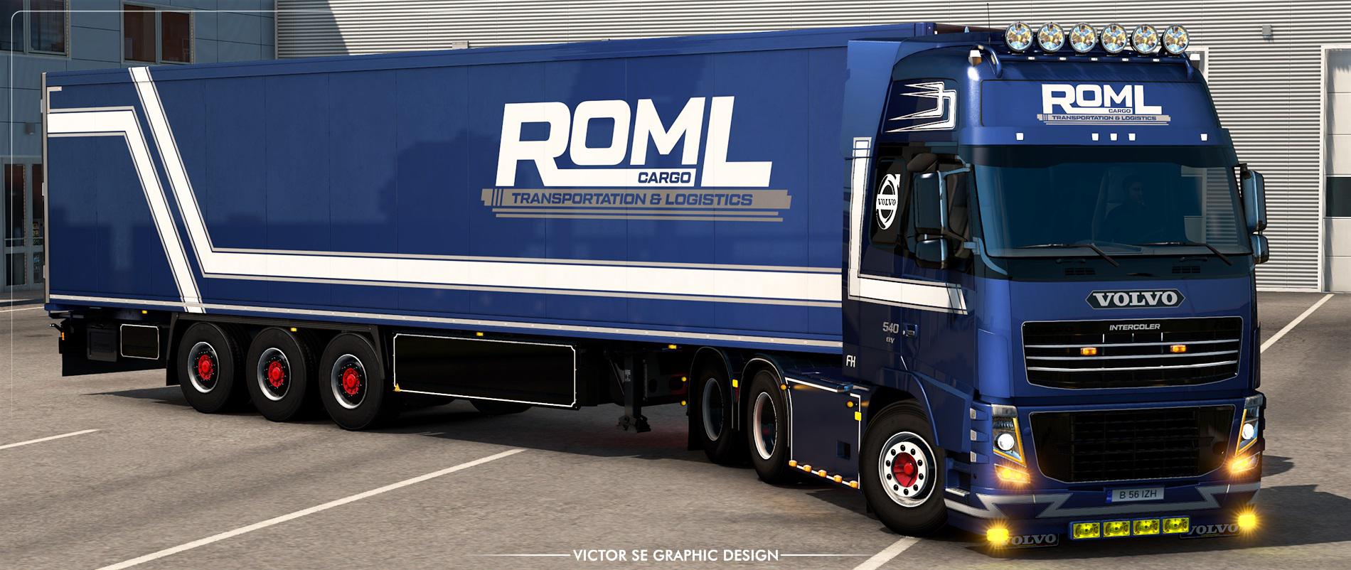 Ets2 Roml Cargo Volvo Fh3 And Krone Coolliner Skinpack V1 0 1 39 X