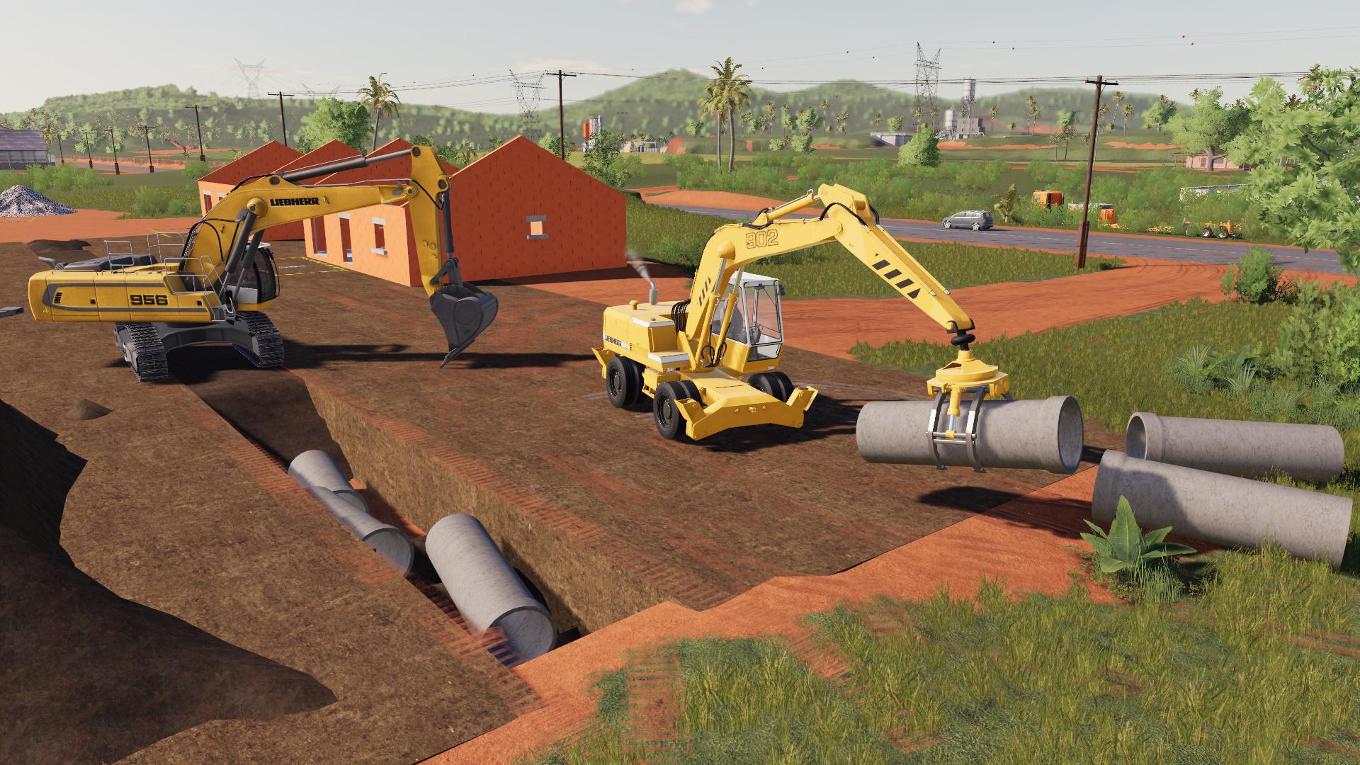 FS19 - Dynamic Concrete Pipes Pack V1.0 | Farming Simulator 19 | Mods.club